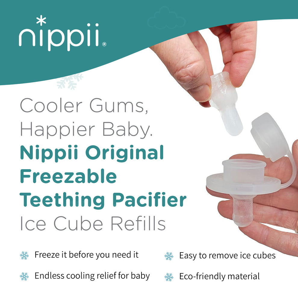 Ultimate Teething Relief - Freezable Teether Pacifier & Ice Cube Tray ...