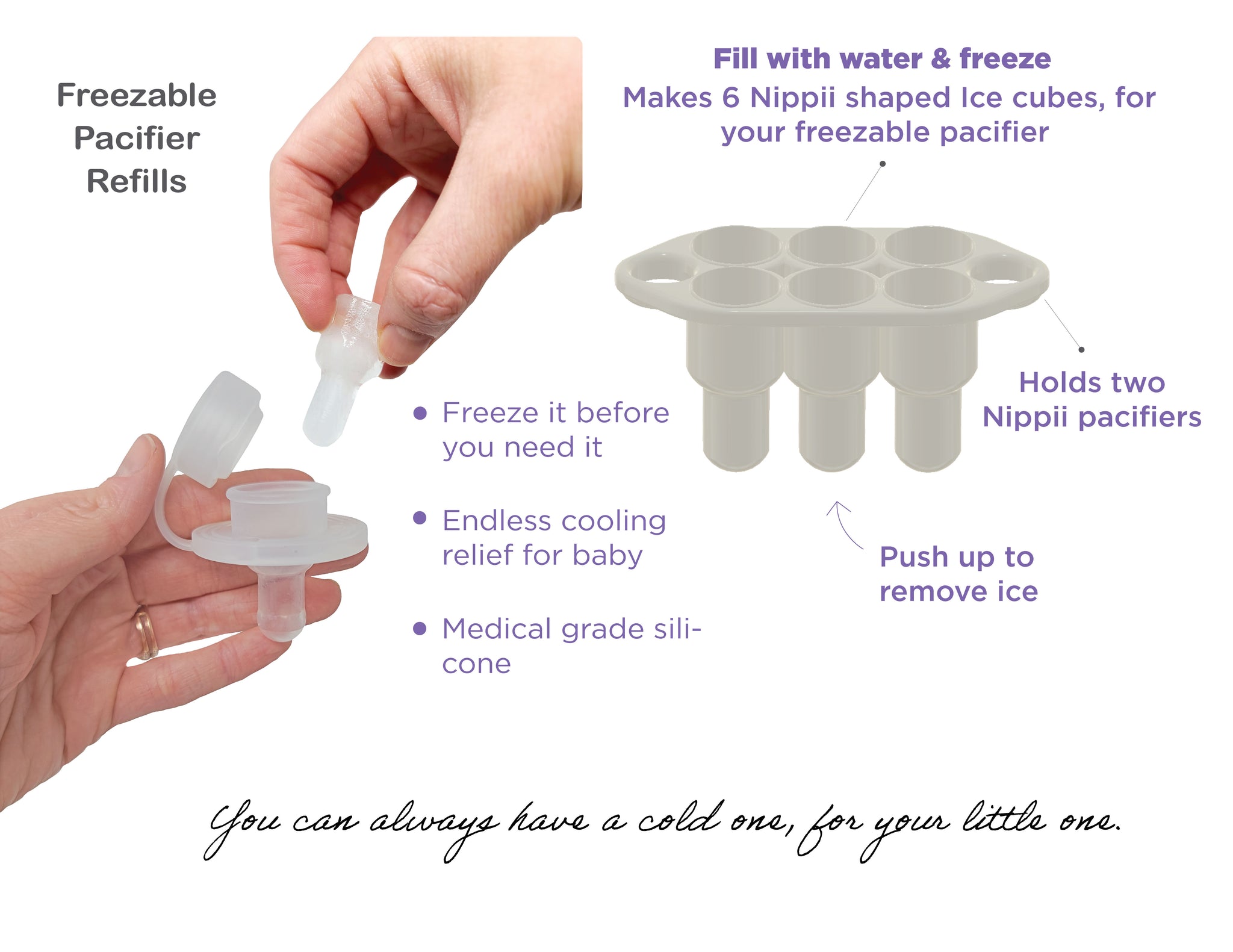 Ice Cube Tray for Original Pacifier – Nippii Baby